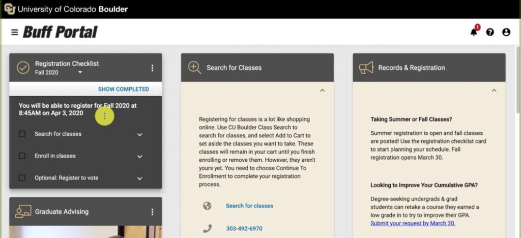 Registering for Classes at CU Boulder - Untapped Learning