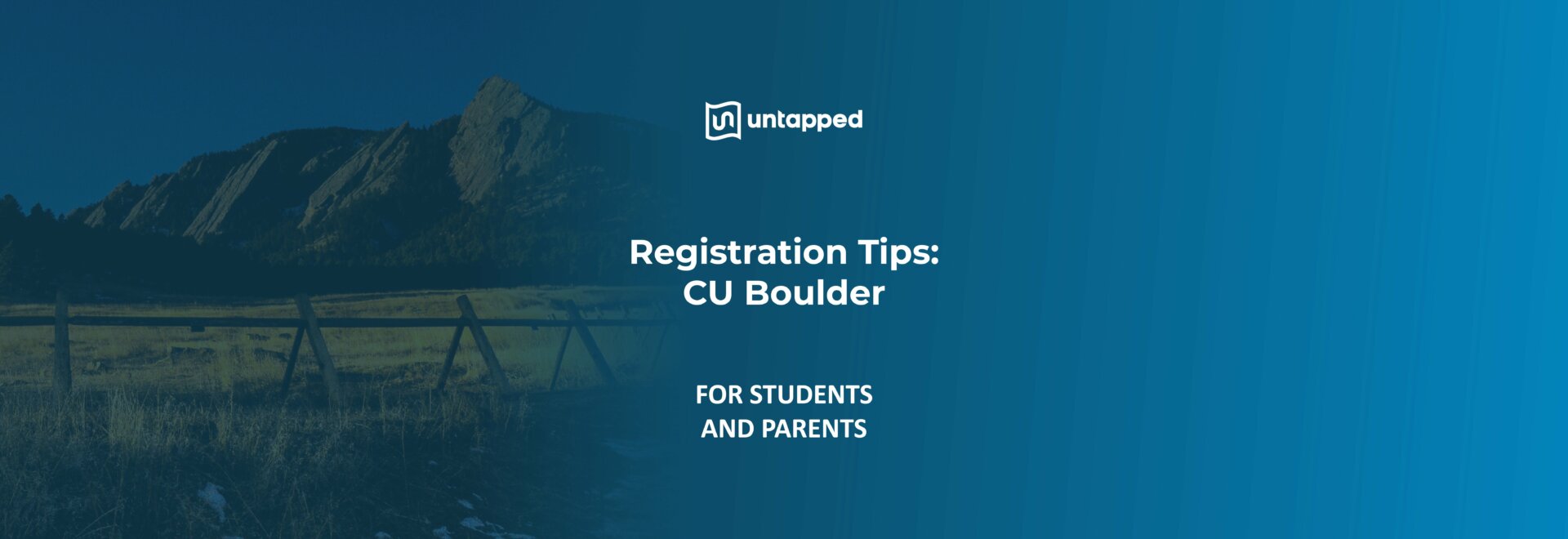 Registering for Classes at CU Boulder - Untapped Learning